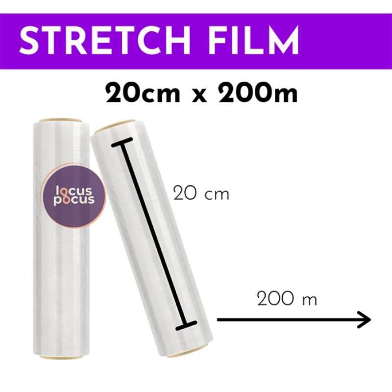 Promo STRECH STRETCH FILM MINI 20CM X 200 M PLASTIK WRAP PLASTIC ...