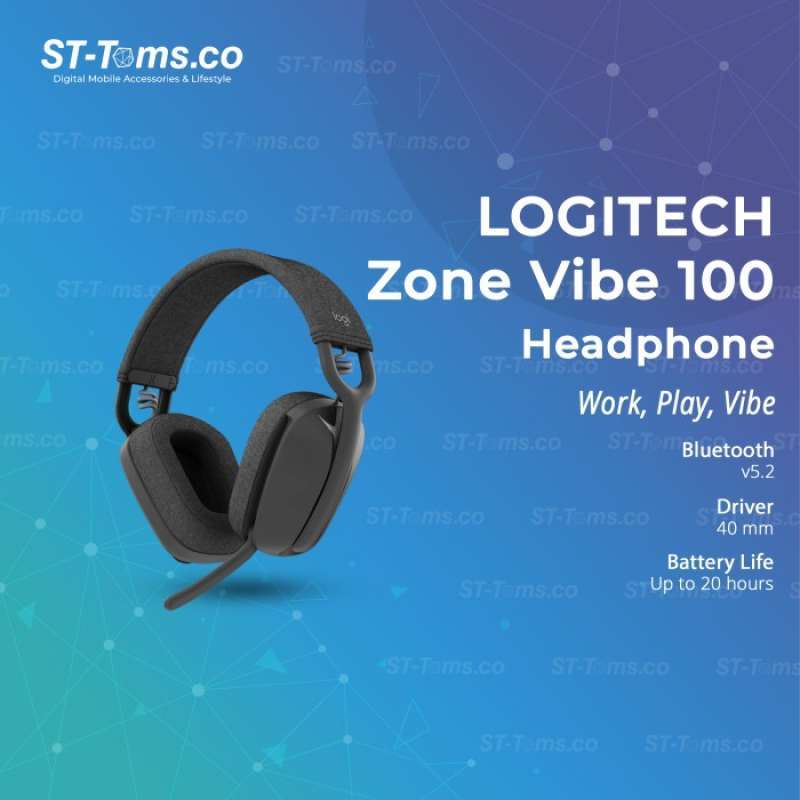 Jual Logitech Zone Vibe 100 Lightweight Wireless Headphones Di Seller ...