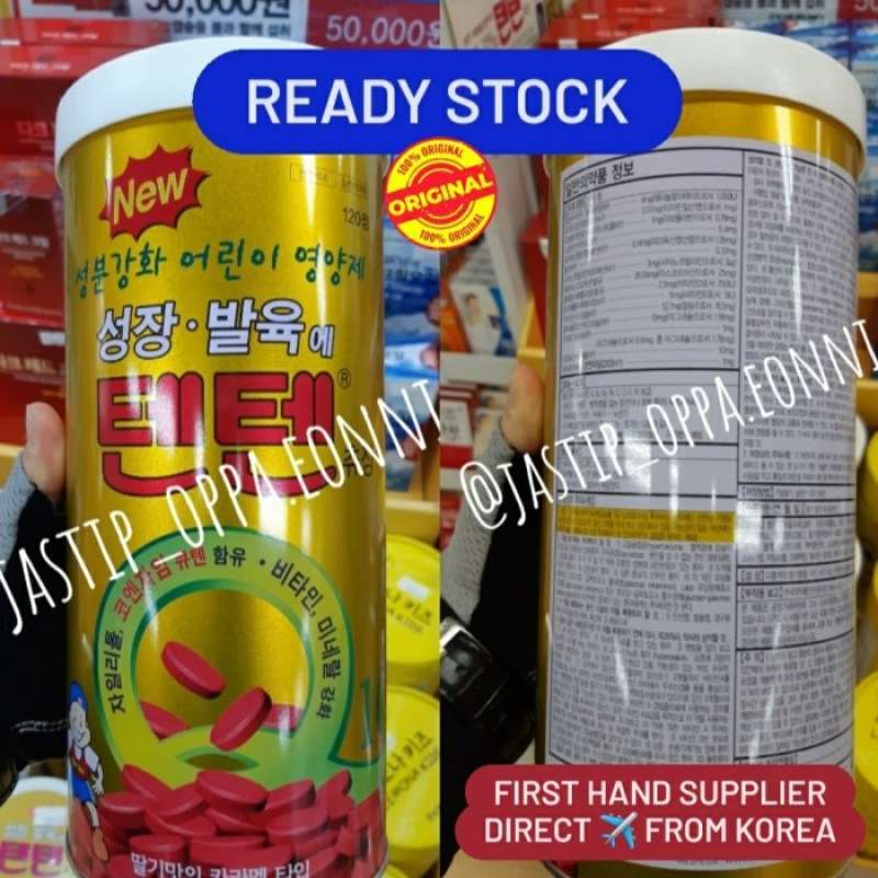Promo ðŸ‡°ðŸ‡·Tenten Korea Vitamin Chewable Tablet (120 Tablets) Diskon ...