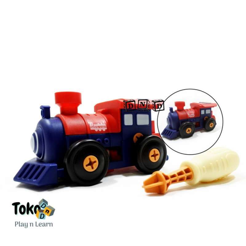 Jual Mainan Anak DIY Electric Vehicle Toy Addict Retro Steam Train ...