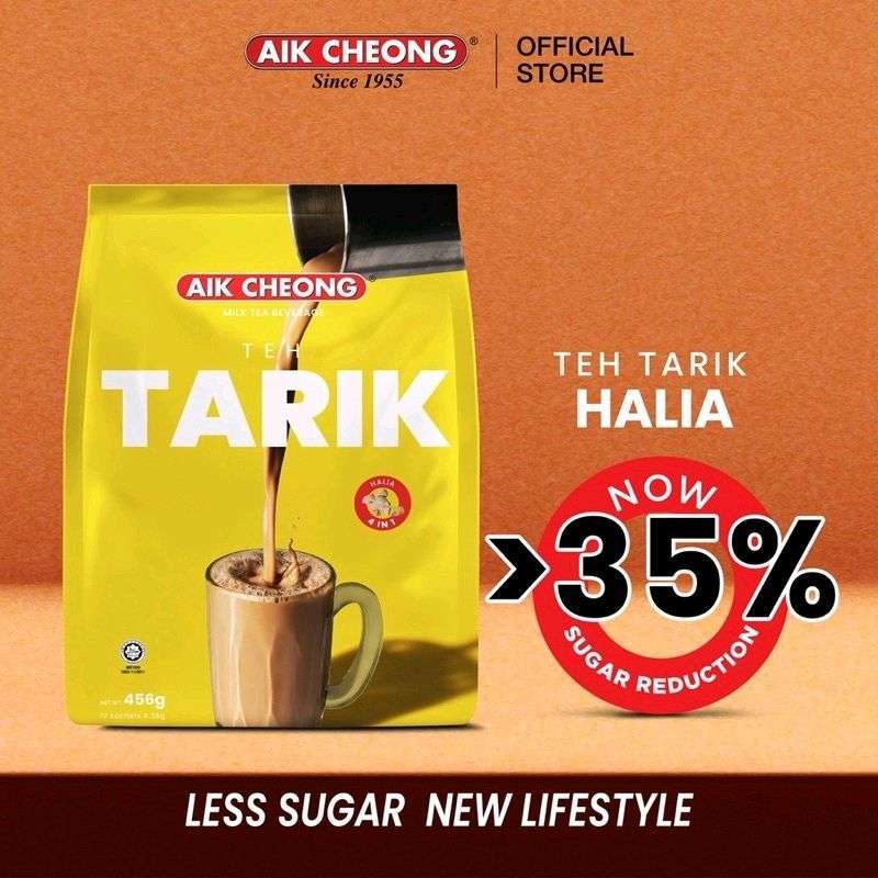 Jual Aik Cheong Teh Tarik Halia/ Malaysia Ginger Milk Tea 456 Gram Di ...