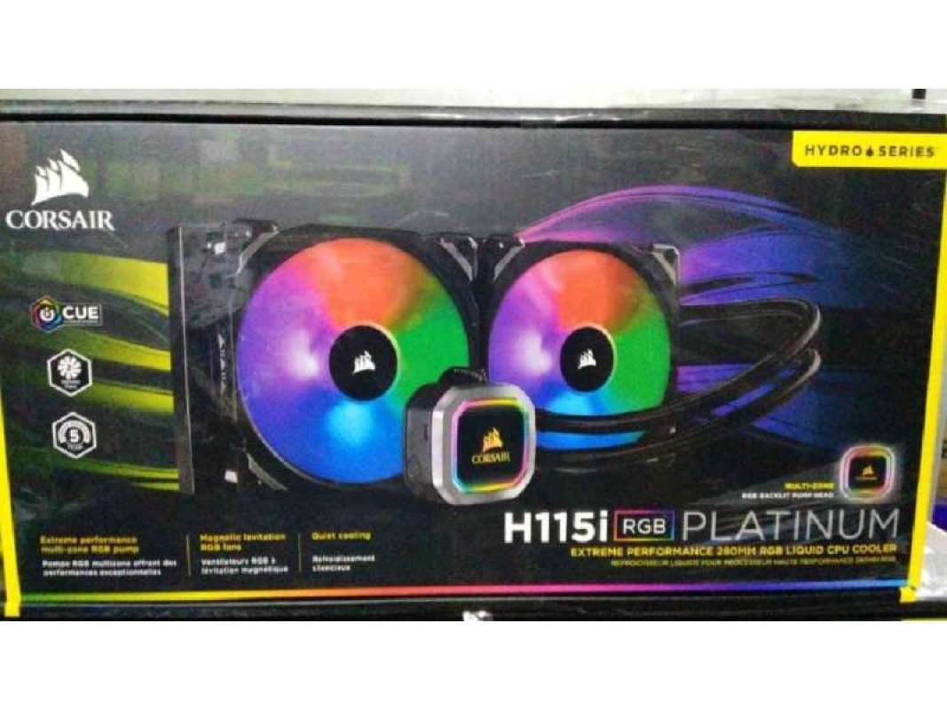 Jual Corsair H115i RGB Platinum 280MM Liquid AIO CPU Cooler CW-9060038 ...