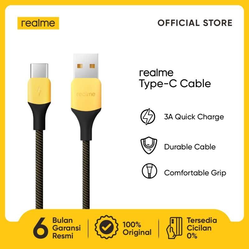 Jual realme USB Type C Cable 3A Fast Charging Nylon Braided di Seller ...