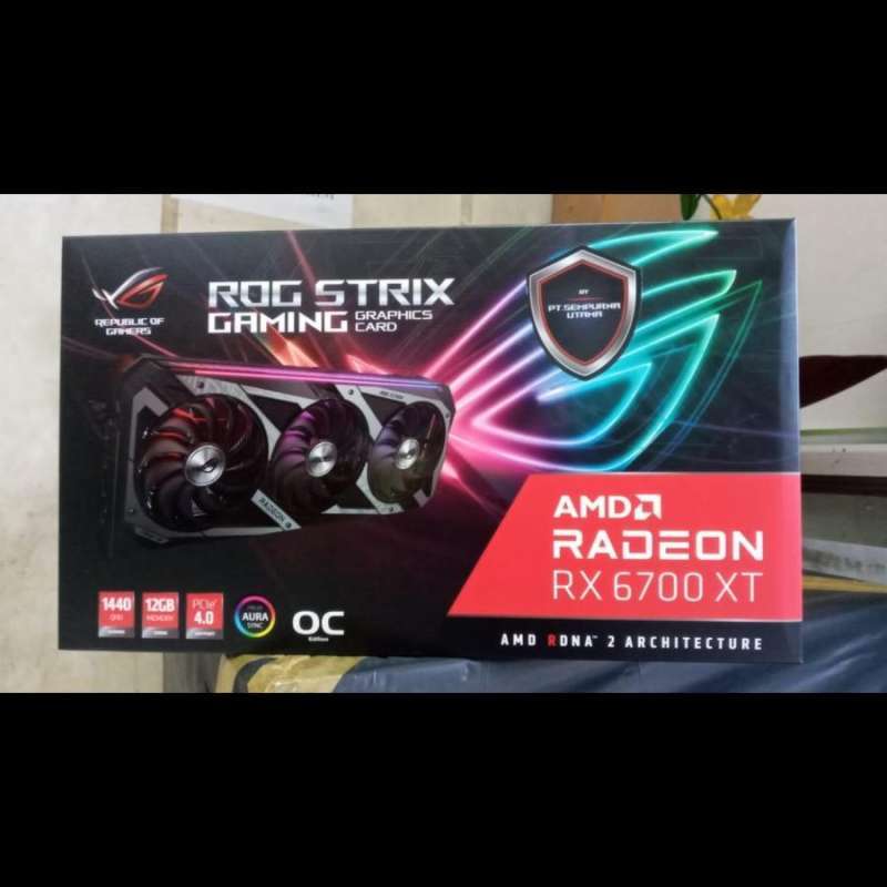 Jual ASUS AMD Radeon ROG STRIX RX 6700 XT 6700XT OC Edition 12GB GDDR6 ...
