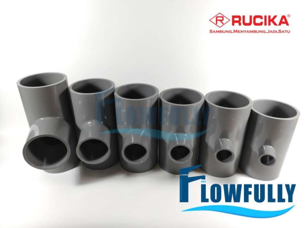 Jual TEE AW 3 x 2 inch RUCIKA PVC VERLOP TEE REDUCER TEE TS VLOK TEE di Seller flowfully - Kota ...