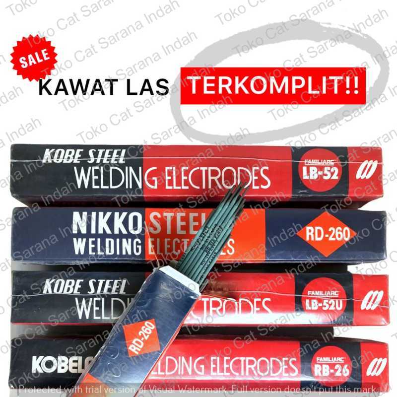Promo Kawat Las Listrik Elektroda Lb 52 Kawat Las Besi Baja 5kg 2.6mm 3 ...