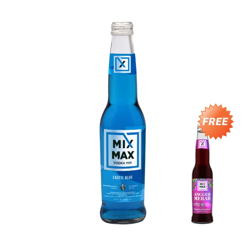 Jual Mix Max Exotic Blue Minuman Alkohol [275 Ml] + Buy 1 Free Mix Max ...
