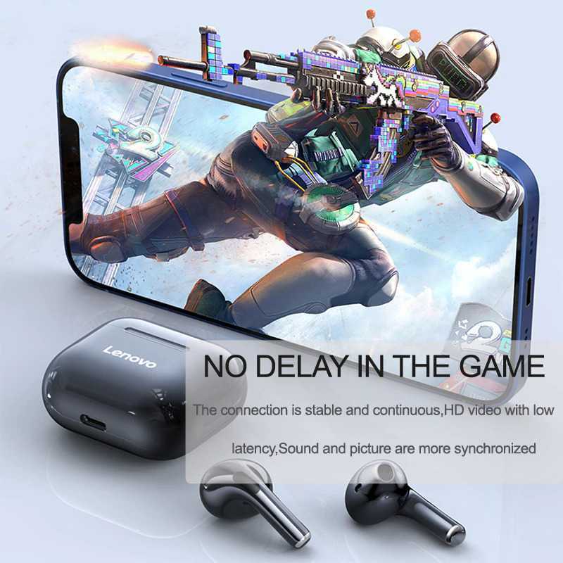 Jual Glo Lenovo Live Pods Tws Earphone Bluetooth 5.0 Charging Dock ...