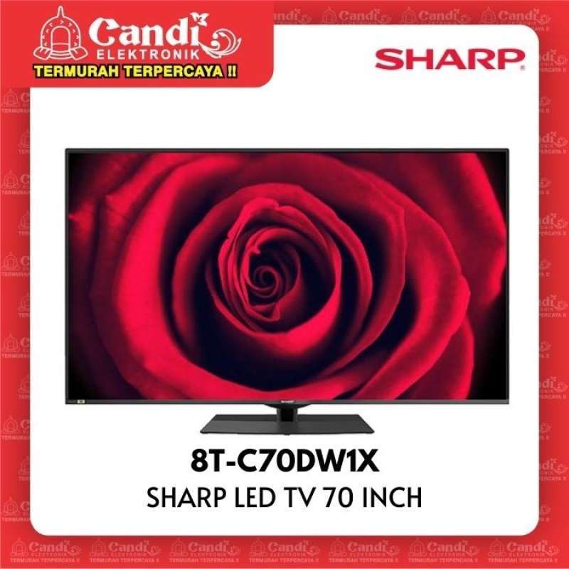 Promo SHARP LED TV 70 INCH 8K RESOLUTION 8T-C70DW1X / 8T C70DW1X Diskon 51% di Seller Candi ...
