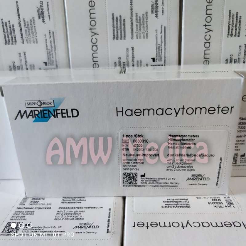 Jual SUPERIOR Haemocytometer Set | MARIENFELD Hemasitometer ...
