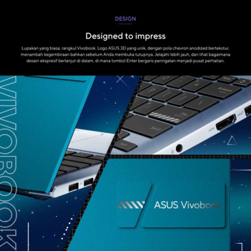 Jual ASUS Vivobook Pro 14 OLED M3400QA-OLEDS751 - Cosmos Blue [AMD ...