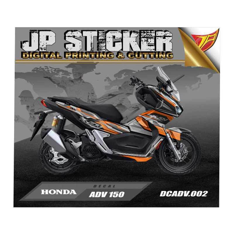 Jual Jp Sticker Decal Adv 150 Desain 02 Sticker Body Motor - Hijau Abu ...