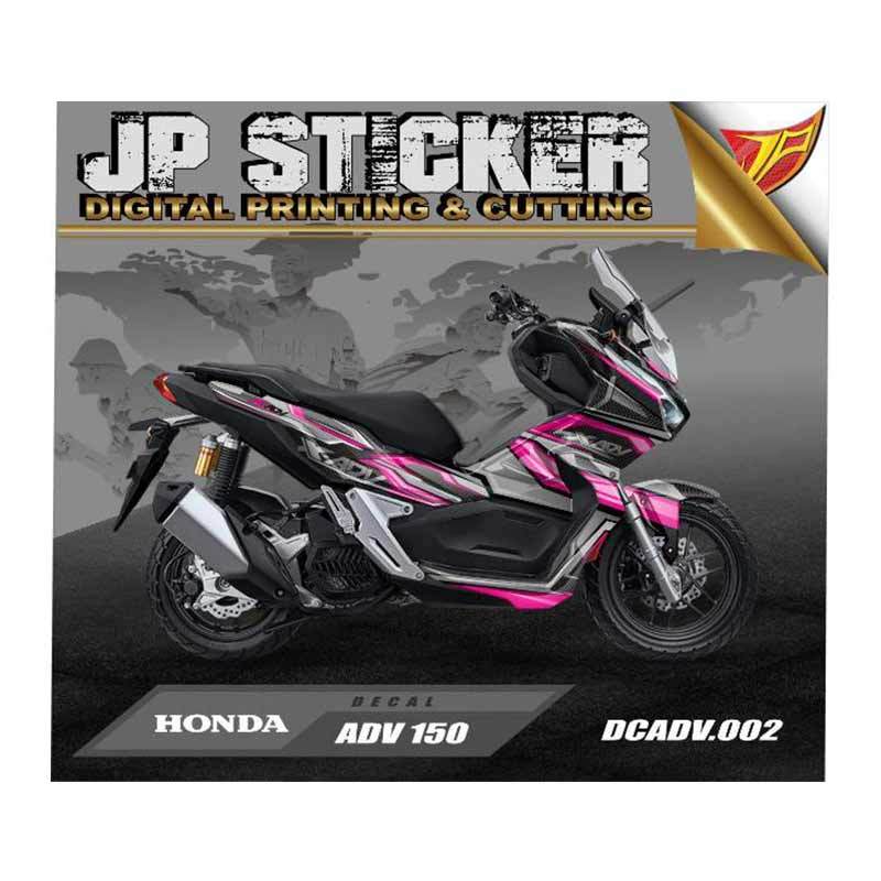 Jual Jp Sticker Decal Adv 150 Desain 02 Sticker Body Motor - Hijau Abu ...