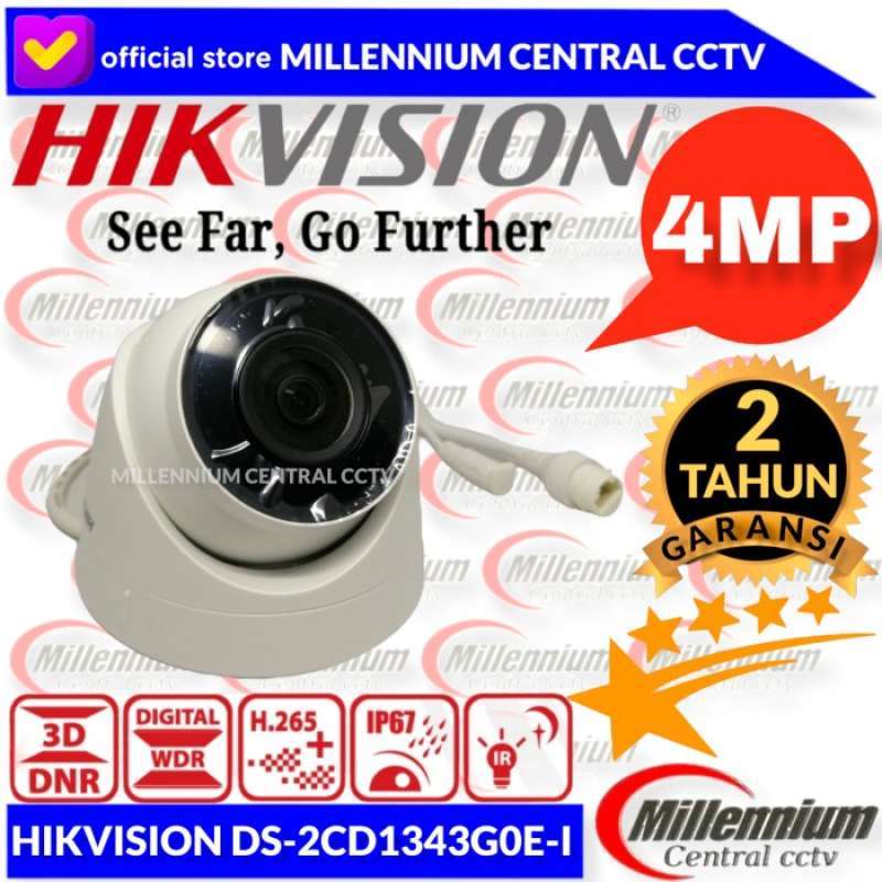 Promo Tahun ini aja kak IP CAMERA HIKVISION 4MP DS-2CD1343GOE-I / IP CAM HIKVISION INDOOR 4MP ...