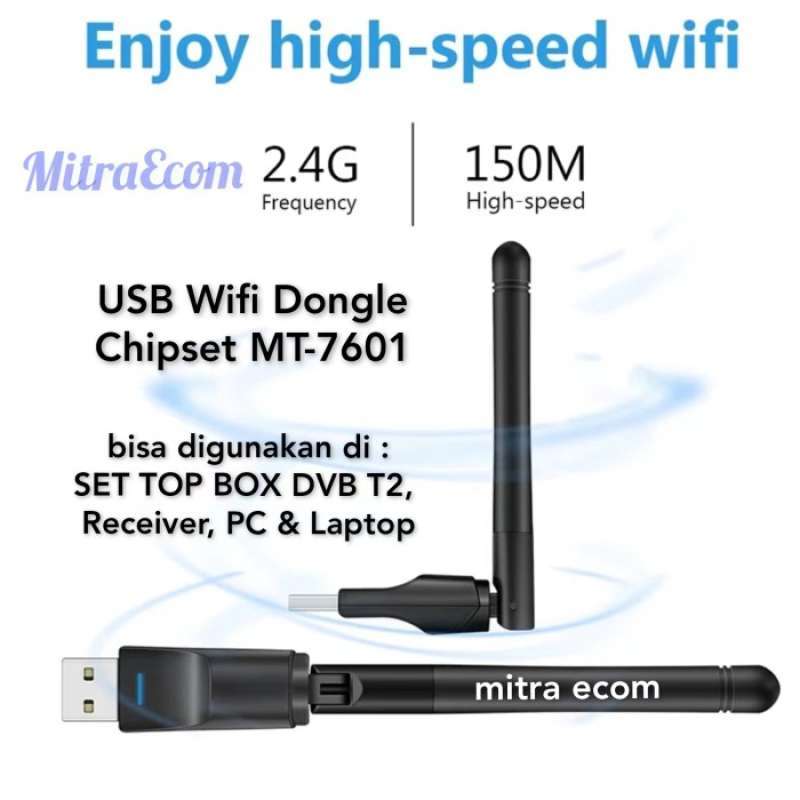 Promo Bulan ini aja kak! USB Wifi Dongle MT 7601 for Set Top Box DVB T2 / PC / LAPTOP HighSpeed ...