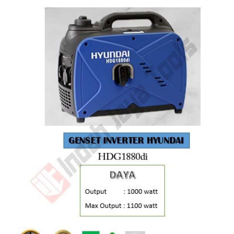 Jual Hyundai Hdg 1880 Genset Silent Inverter 1000 Watt Portable ... Jual Hyundai Hdg 1880 Genset Silent Inverter 1000 Watt Portable ...