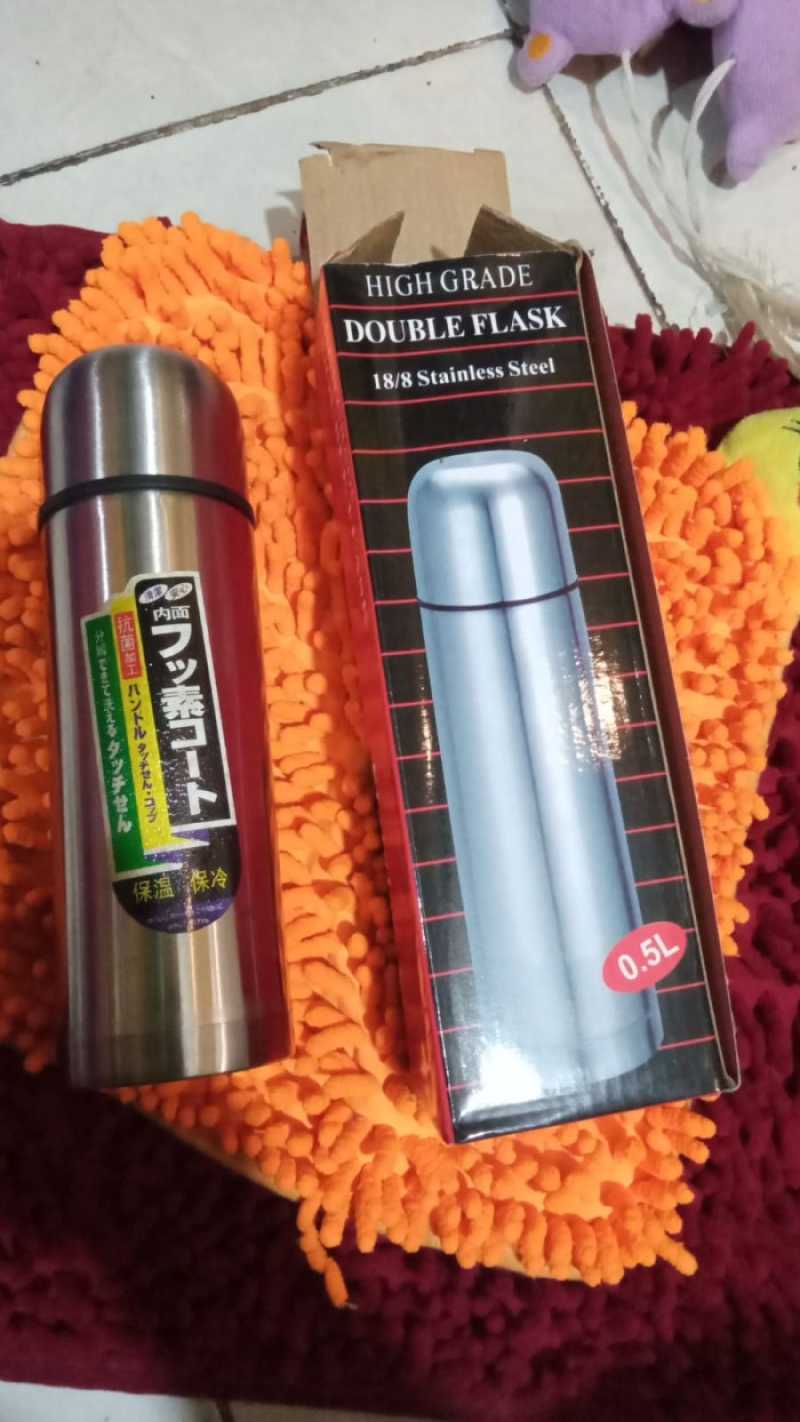 Jual Botol Minum Termos Stainless Steel 500 Ml - Free Tas Termos di ...