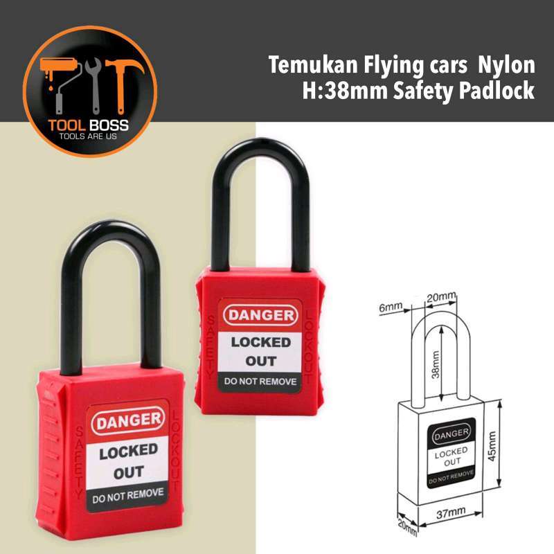 Jual Kunci Gembok Silinder 6 - Pin Safety Lockout /tagout 38 Mm Di ...