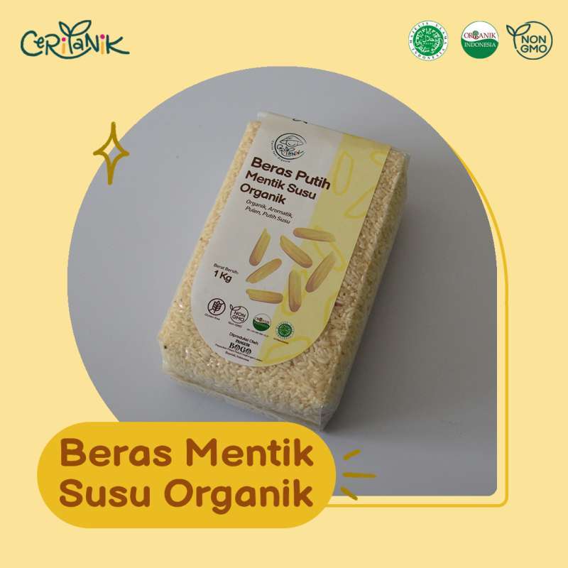 Promo Beras Mentik Susu Organik Aromatik Vacuum 1 kg - Ceritanik ...