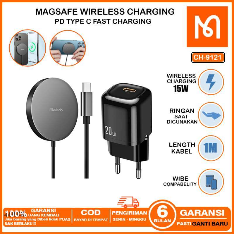 Jual MCDODO Charger Magsafe / Kabel Magsafe For iP 8 X 11 12 13 14 ...