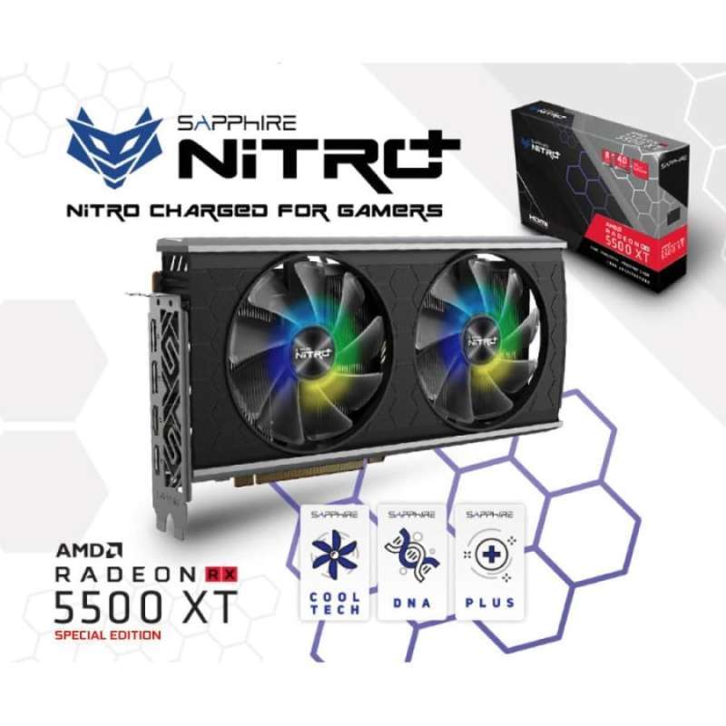 Jual SAPPHIRE NITRO+ RADEON RX 5500 XT 8G GDDR6 SE / NITRO+ Special ...