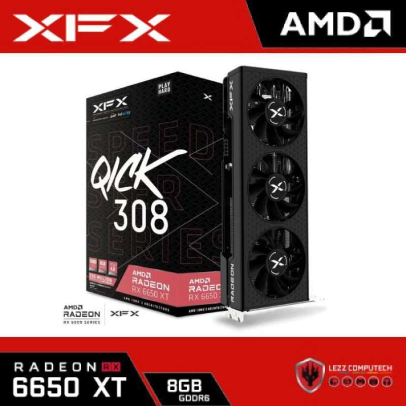 Jual XFX RADEON RX 6650 XT ULTRA QICK 308 8GB GDDR6 di Seller Lezz ...