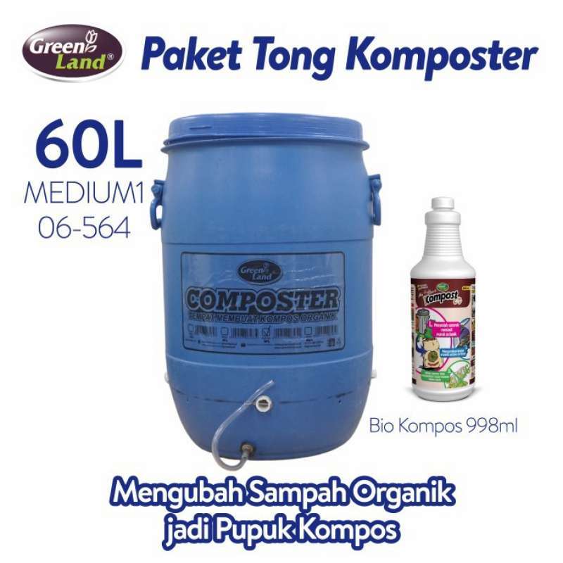 Jual PAKET KHUSUS GLAND TONG KOMPOSTER MEDIUM-1/60LTR + 1LTR GW BIO ...