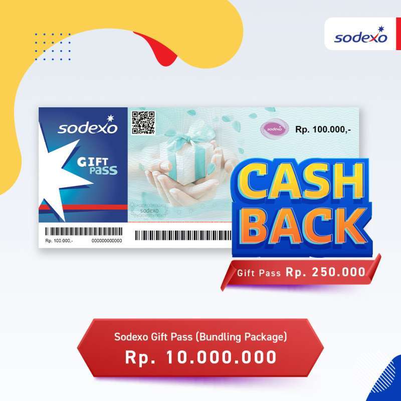 Jual Cashback Voucher Sodexo Gift Pass Rp250.000 - Bundling Package ...