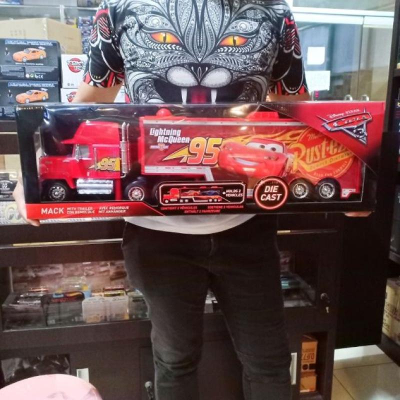Jual Jada Disney Pixar Mack Truck Lightning Mcqueen 95 Diecast 1:24 Di ...