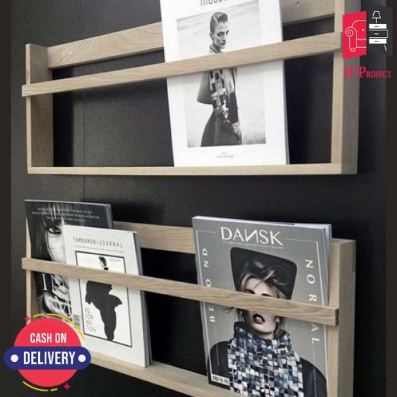 Jual Rak buku dinding Minimalis UP 50cm / Ambalan buku minimalis di ...