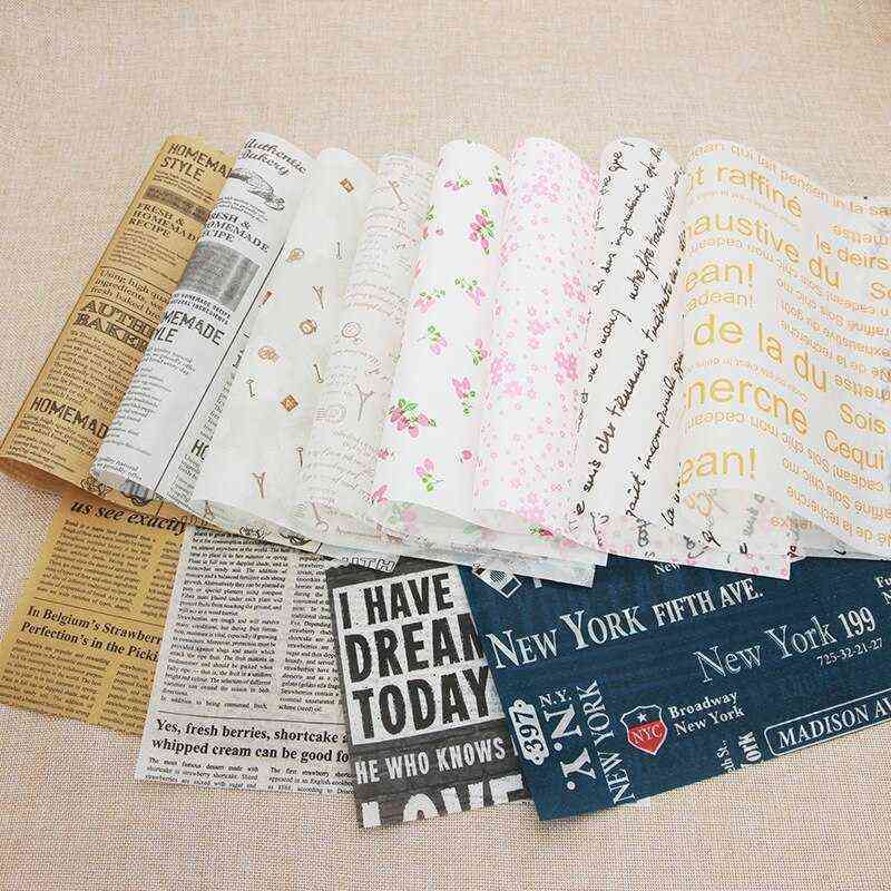 Jual GLO - ECO Kertas Pembungkus Roti Burger Sandwich 25 x 35 cm 50 ...