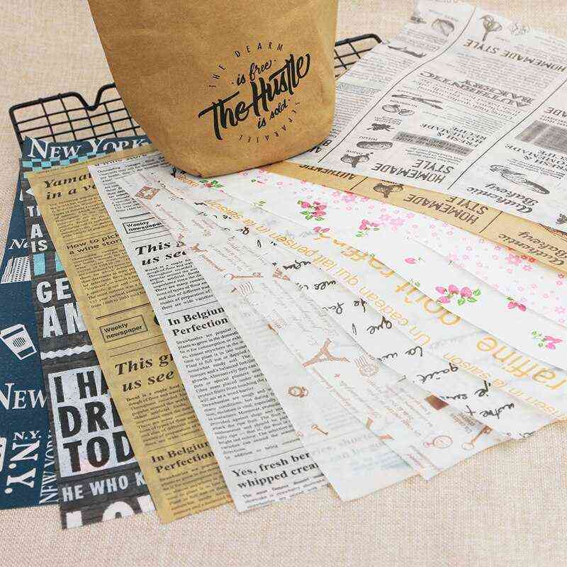 Jual GLO - ECO Kertas Pembungkus Roti Burger Sandwich 25 x 35 cm 50 ...