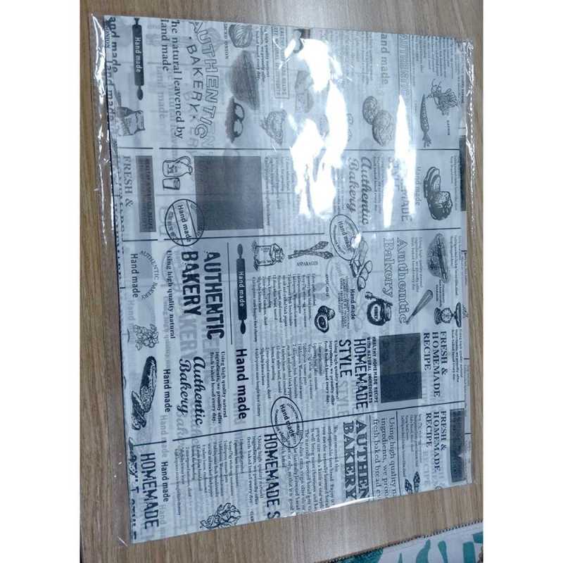 Jual GLO - ECO Kertas Pembungkus Roti Burger Sandwich 25 x 35 cm 50 ...