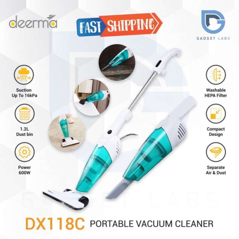 Jual Deerma DX118C Portable Vacuum Cleaner 2in1 - Alat Penghisap Debu ...