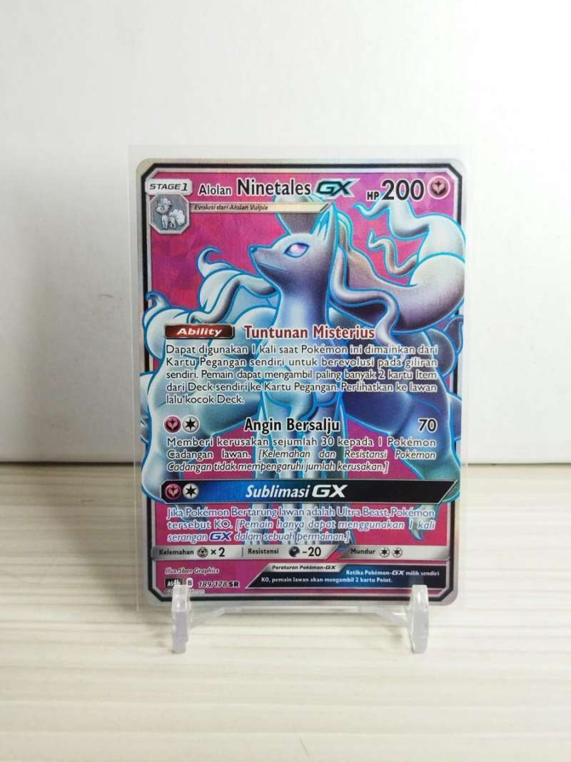 Jual Kartu Pokemon TCG Indonesia Alolan Ninetales GX SR di Seller SyllogiID - Kota Surakarta ...