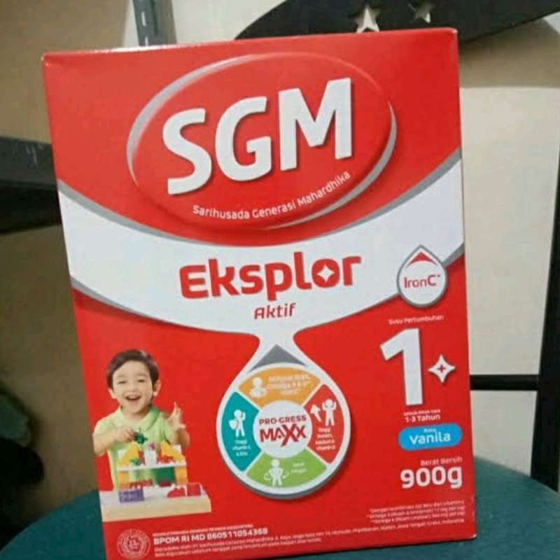 Promo SGM EKSPLOR PRO-GRESS MAXX 1+ PLUS MADU VANILLA VANILA 900GRAM - MADU Diskon 14% di Seller ...