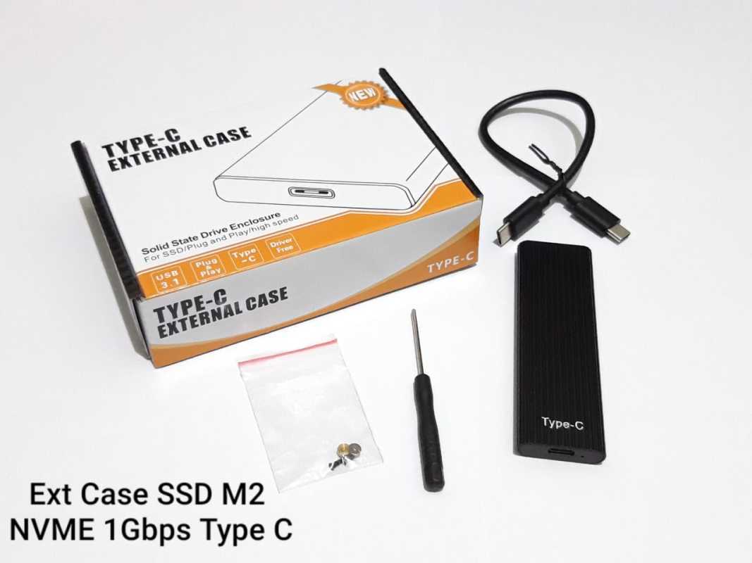 Jual external case SSD M2 (kabel USB Type C) di Seller JS_Kom - Ploso ...