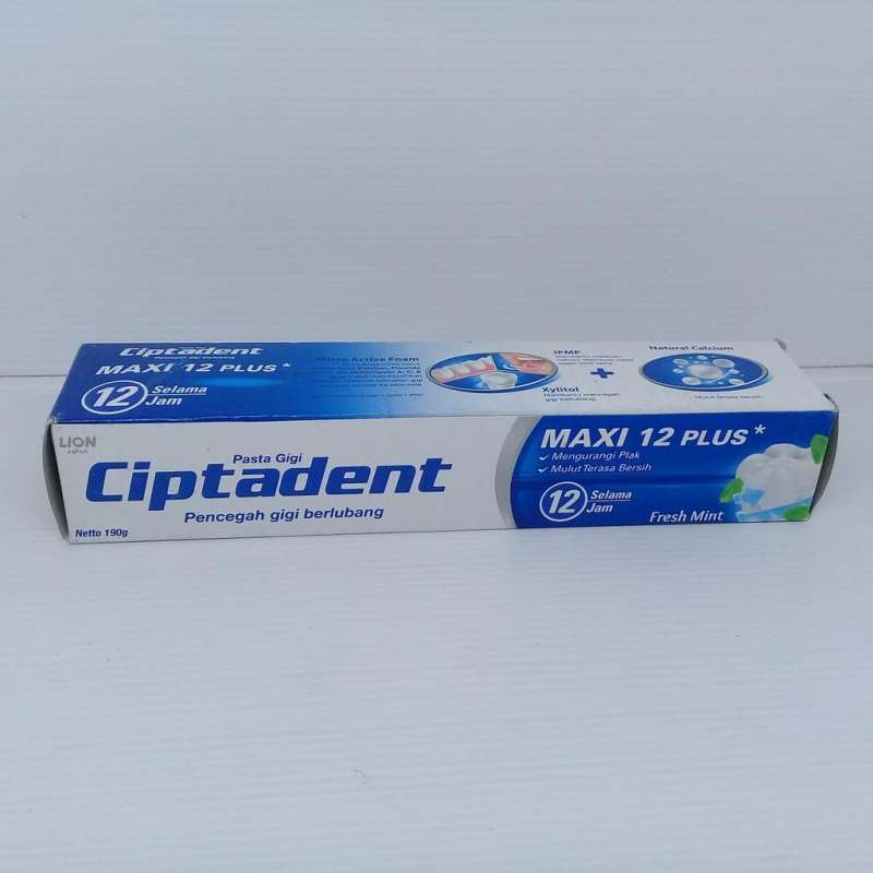 Jual Ciptadent Fresh Mint Maxi 12 Plus / Cool Mint Pasta Gigi 190 gram ...