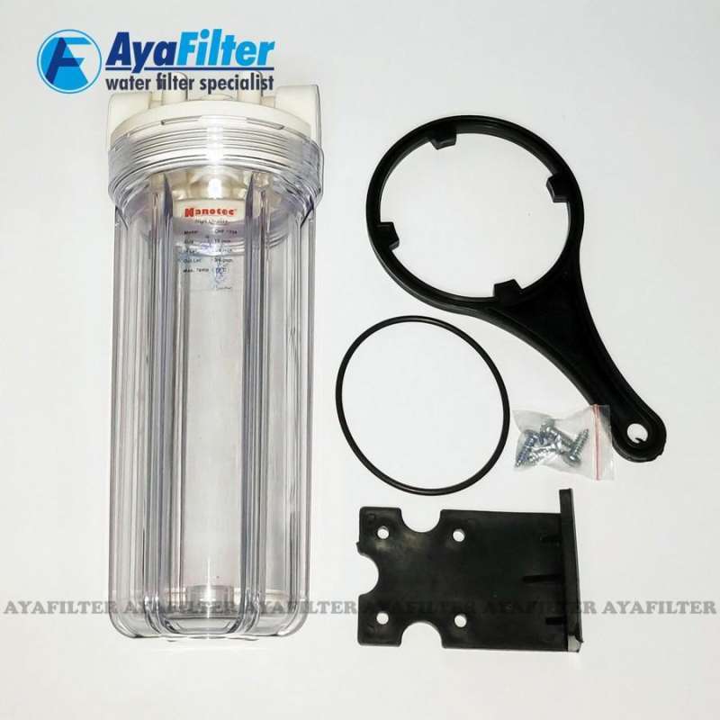 Jual Housing Filter Ukuran 10â ³ Warna Bening (Merk Nano) Drat 3/4 di ...