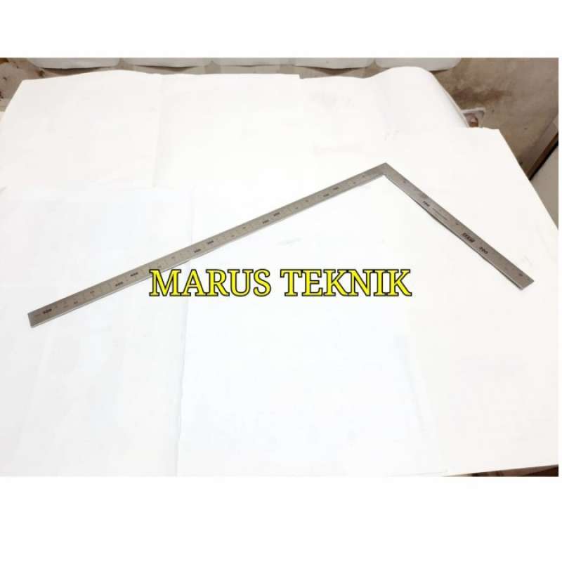 Promo Penggaris Siku Meter Stainless Steel 25x50cm Metric/inch Opt Diskon 22% Di Seller Odettee ...