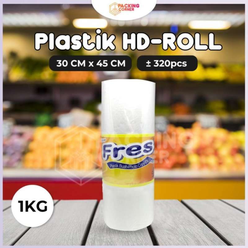 Promo Plastik Hd Roll Buah Sayur Supermarket Fotocopy 1 Kg 30 X 45 Cm ...