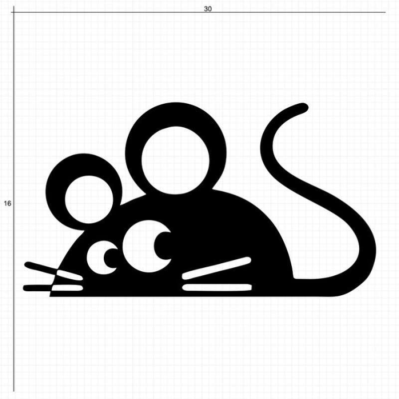 Promo Cutting Sticker Toilet TIkus Stiker Closet Cafe Rumah Kantor WC ...