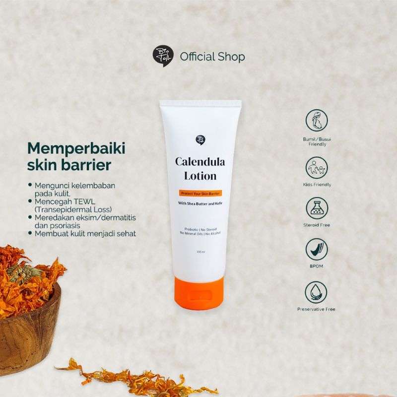 Review Biotalk Calendula Lotion, Bagus Buat Pejuang Eksim?