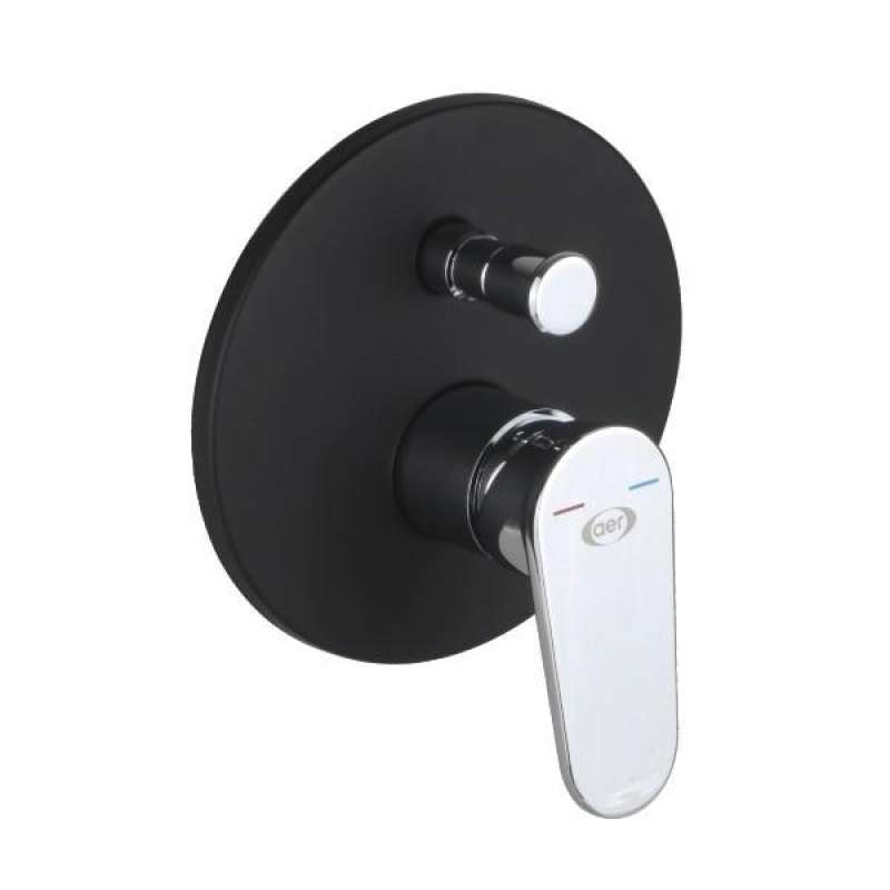Jual Kran Tanam Shower Tembok Panas Dingin 2 Fungsi AER SAS BV5 black di Seller Toko Madju ...