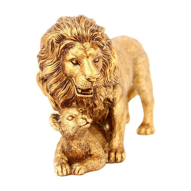 Jual Lion Statue Home Decoration Art Decor Craft For Desktop ...