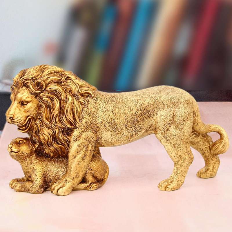 Jual Lion Statue Home Decoration Art Decor Craft For Desktop ...