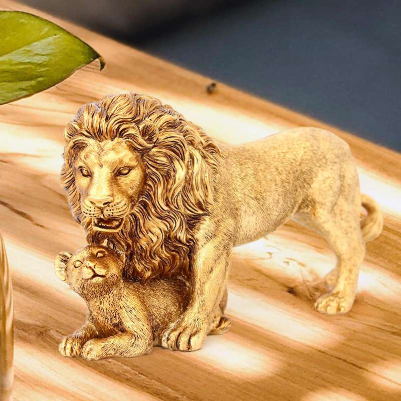 Jual Lion Statue Home Decoration Art Decor Craft For Desktop ...