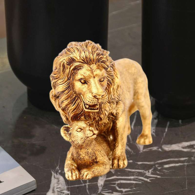 Jual Lion Statue Home Decoration Art Decor Craft For Desktop ...