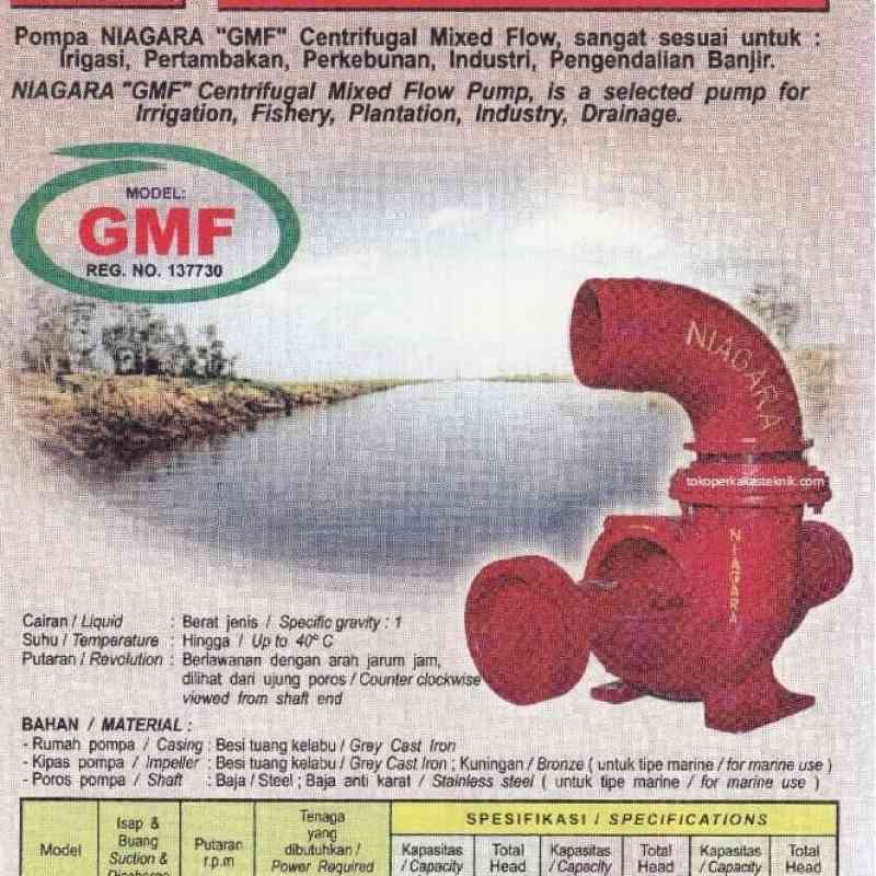 Jual Niagara Pompa Air Gmf-8 1 Marine Output/input 8 Inch Di Seller ...
