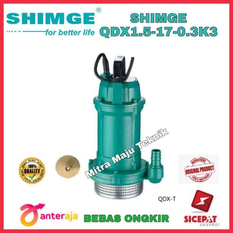 Jual Pompa Celup Air Bersih SHIMGE QDX1.5-17-0.3K3 di Seller MITRA MAJU TEKNIK - Jembatan Lima ...